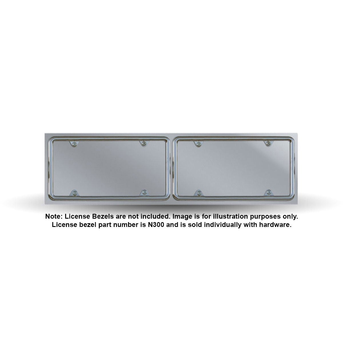 TU-1715 Universal Double License Plate Holder | 495 Chrome Shop