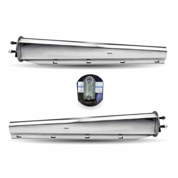 TU-9214 30″ Mud Flap Hangers – 2 1/2″ Bolt Spacing | 495 Chrome Shop